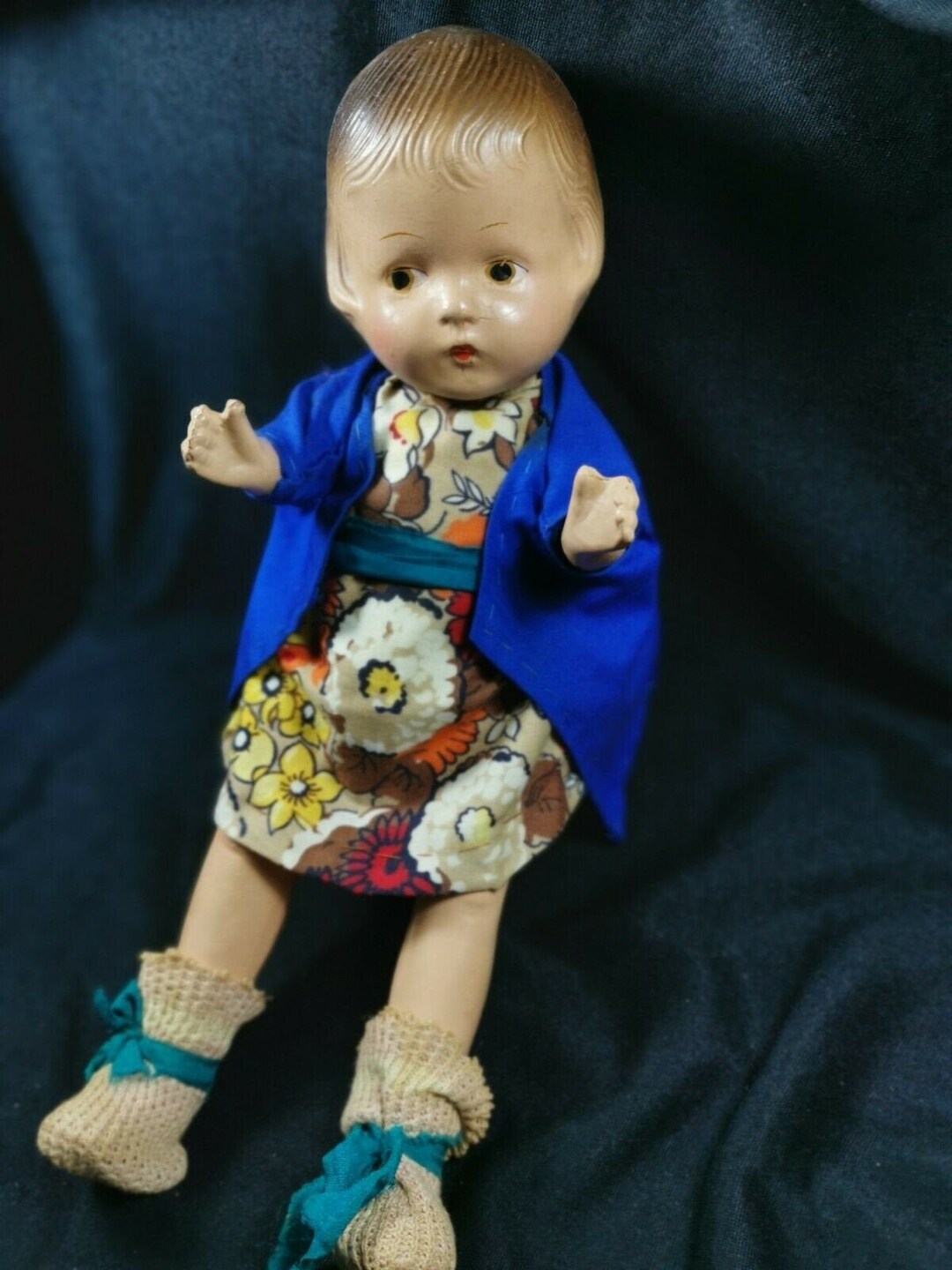Vintage Effanbee Patsy Doll Composition Jointed 12 Inch With Hand Made ...