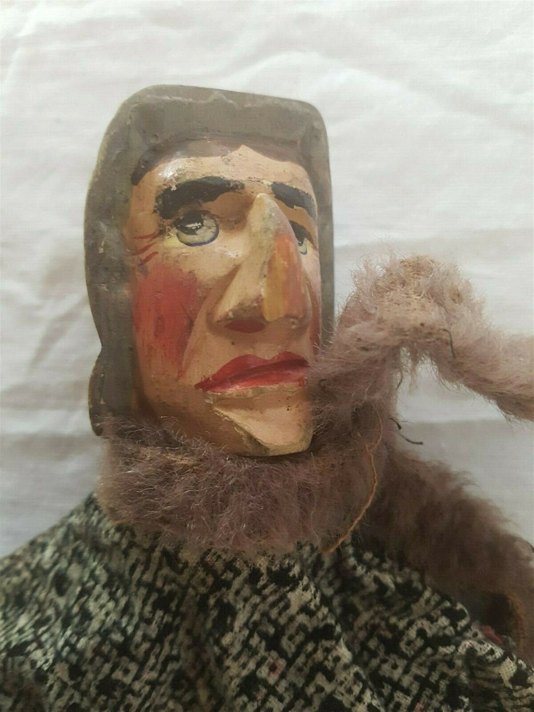 Antique Hand Carved Wood Marionette: Punch and Judy Puppet - Etsy