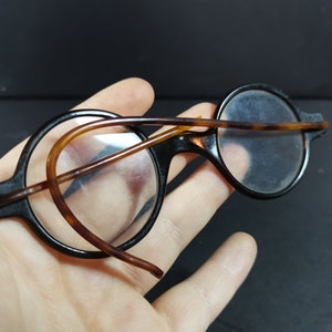 Antique Eyeglasses Eye Glasses Spectacles Round Lenses Victorian ...