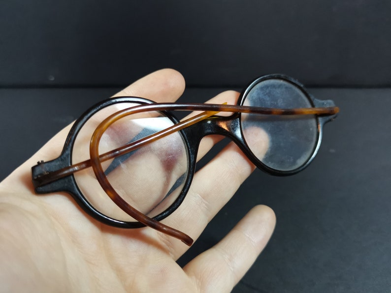 Antique Eyeglasses Eye Glasses Spectacles Round Lenses Victorian ...