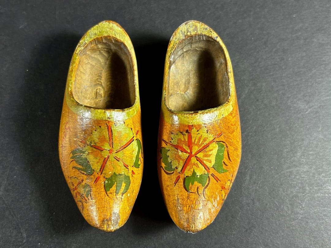 Antique Miniature Dutch Clogs: Hand Carved Wooden Shoes, Early 1900s - Etsy