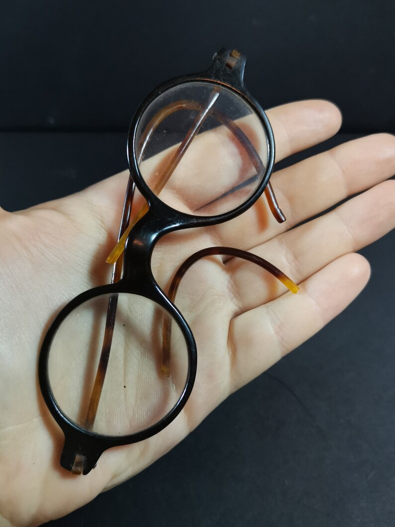 Antique Eyeglasses Eye Glasses Spectacles Round Lenses Victorian ...