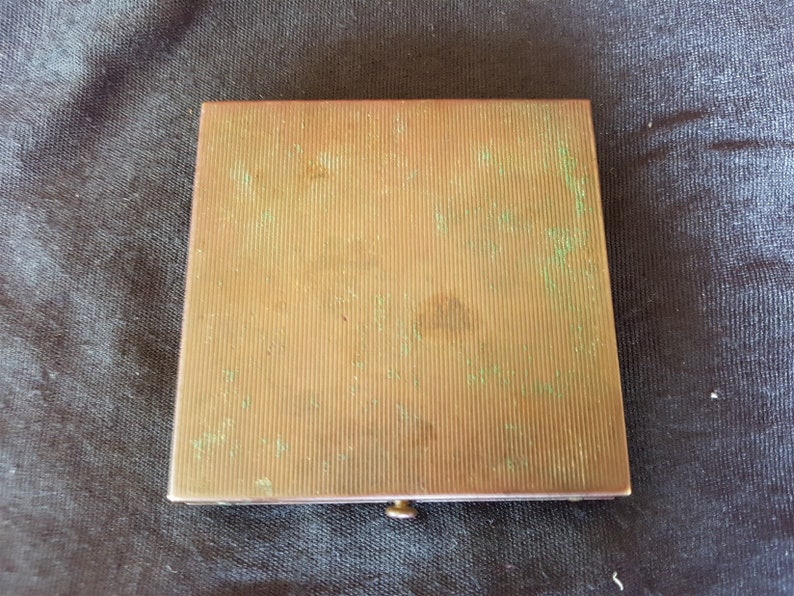 Vintage Art Deco Compact Copper and Brass Metal 1920's | Etsy
