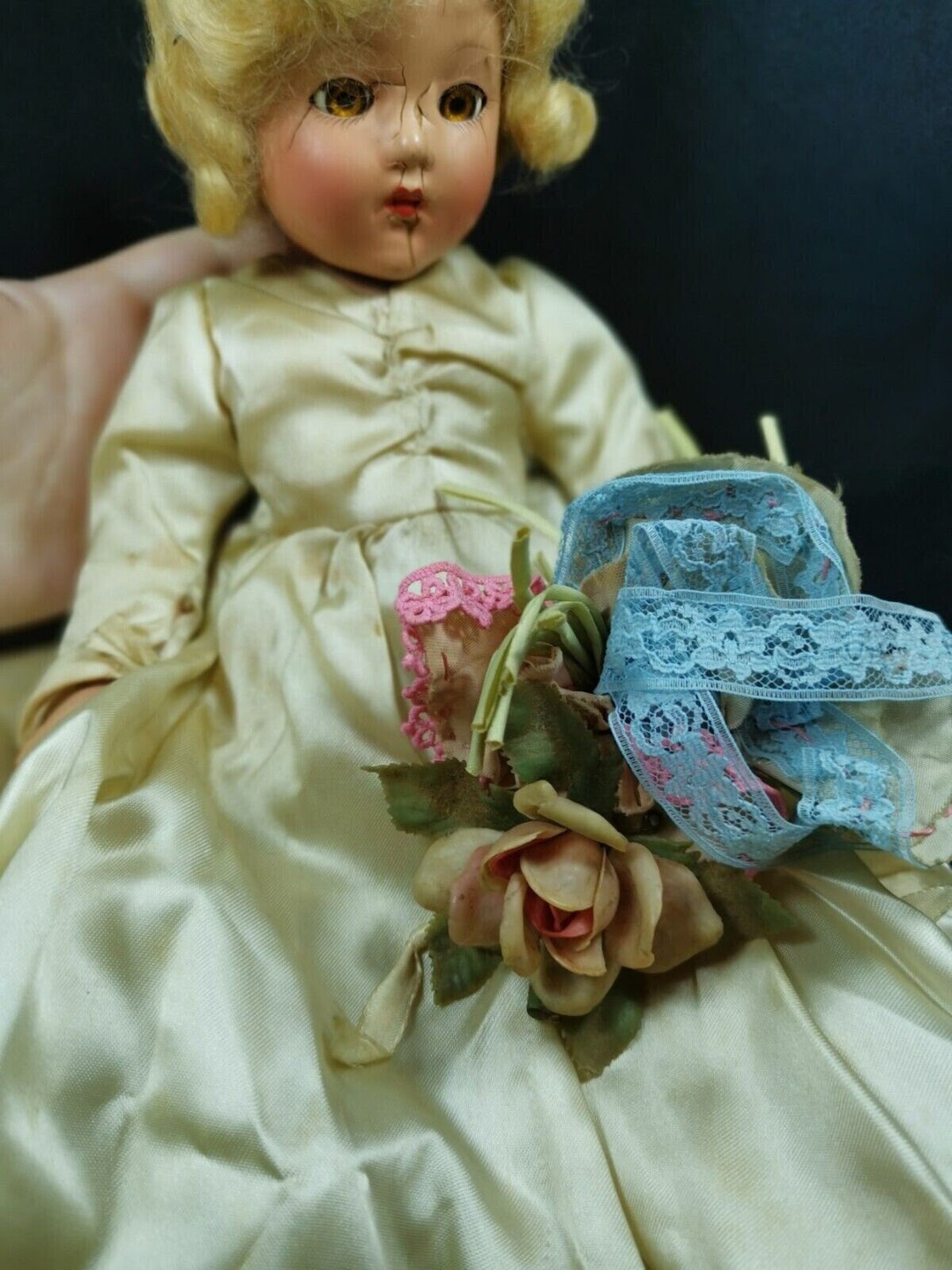 Vintage Effanbee Anne Shirley Doll in Original Bridal Wedding Dress ...