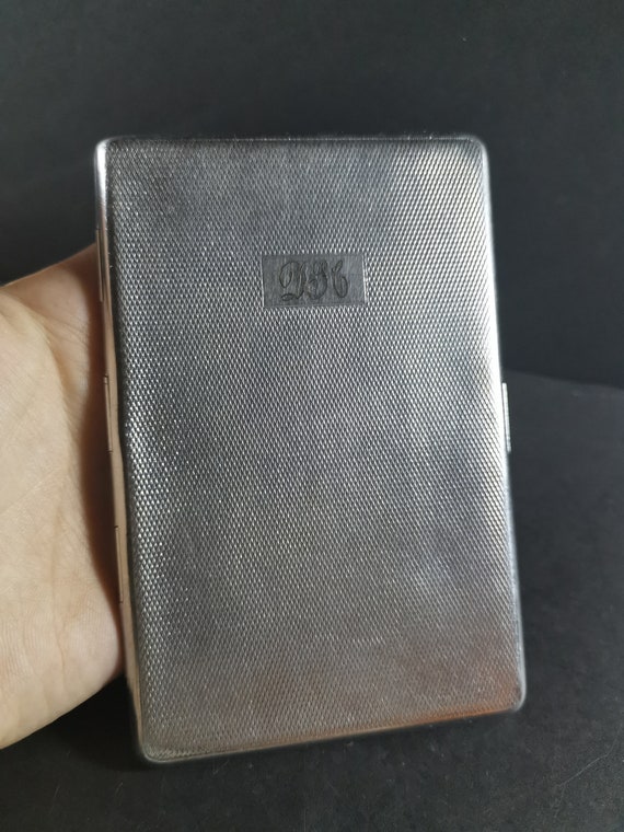 Vintage chrome cigarette case - Gem