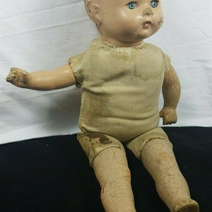 Vintage ABC Toys Mama Doll Composition and Cloth With Weighted Tin ...