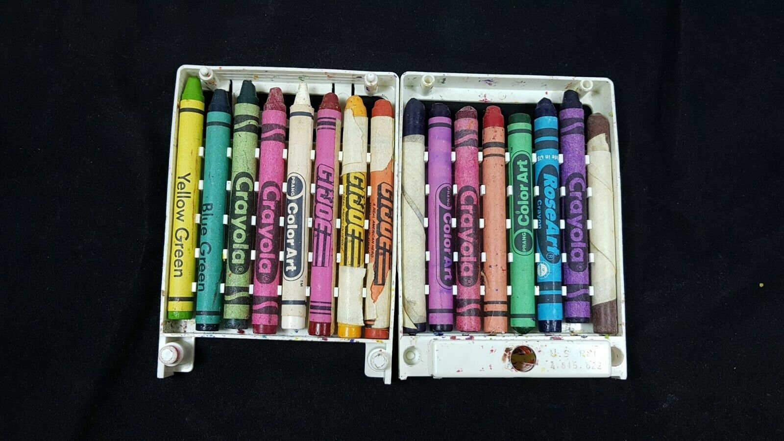 Vintage G.I. Joe Crayons in Plastic Box With Sharpener 1989 | Etsy