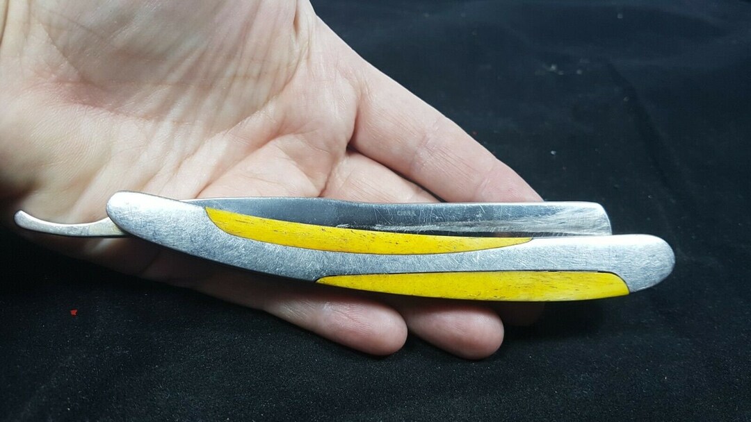 Vintage Straight Razor Shaving Whitetail Cutlery White Tail USA Cow ...