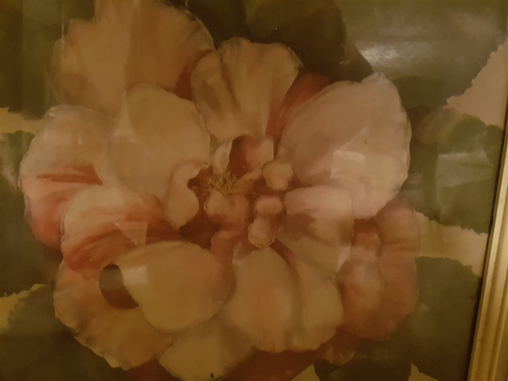 Vintage Flower Watercolor Painting Print by Ann Cochran | Etsy