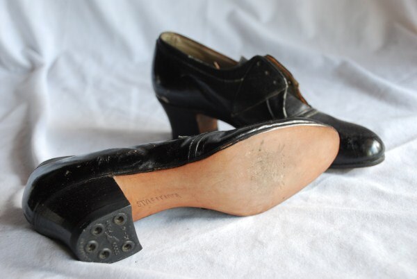 Vintage 1920's 1930's Black Leather Womens Flapper - Etsy