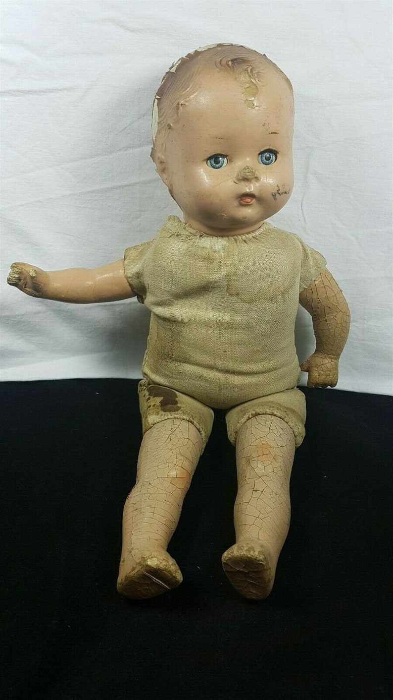 Vintage ABC Toys Mama Doll Composition and Cloth With Weighted - Etsy