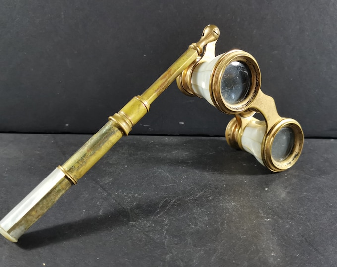 Antique Opera Glasses Lorgnette Binoculars Mother of Pearl Shell and ...