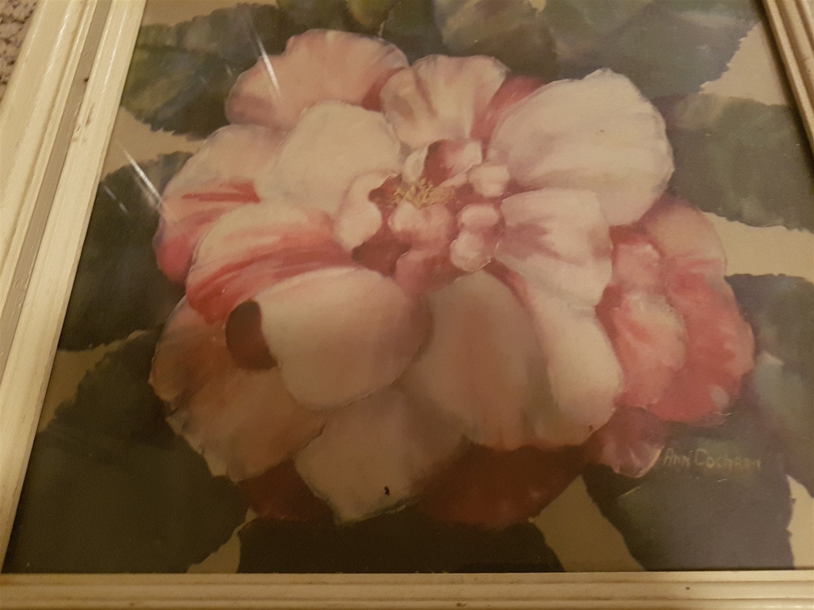 Vintage Flower Watercolor Painting Print by Ann Cochran | Etsy