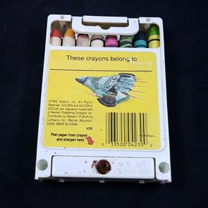 Vintage G.I. Joe Crayons in Plastic Box With Sharpener 1989 Original GI ...