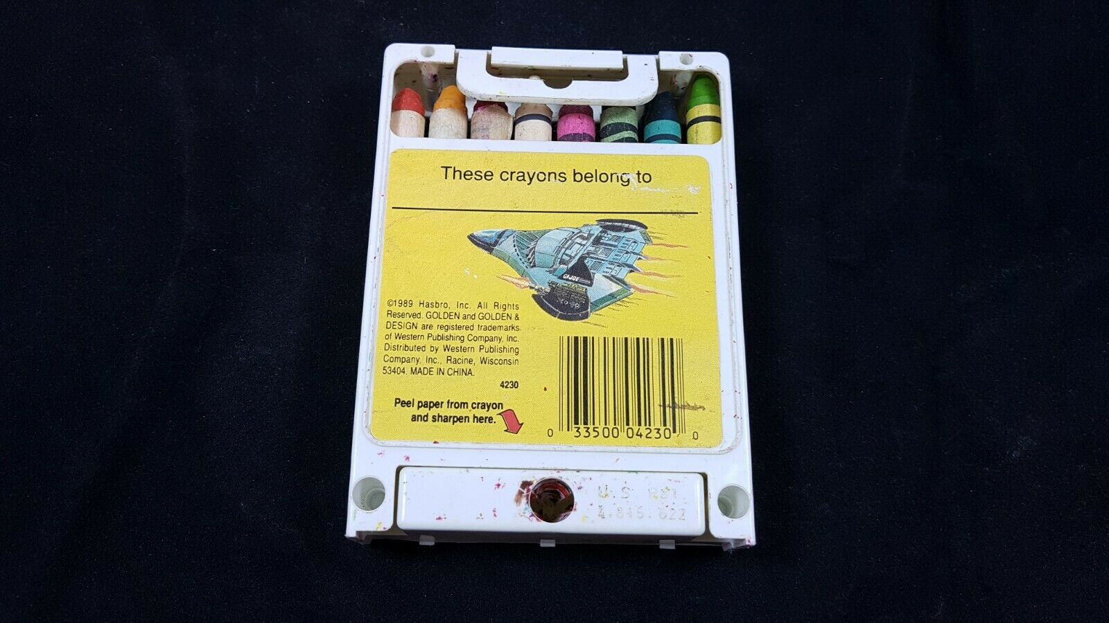 Vintage G.I. Joe Crayons in Plastic Box With Sharpener 1989 | Etsy