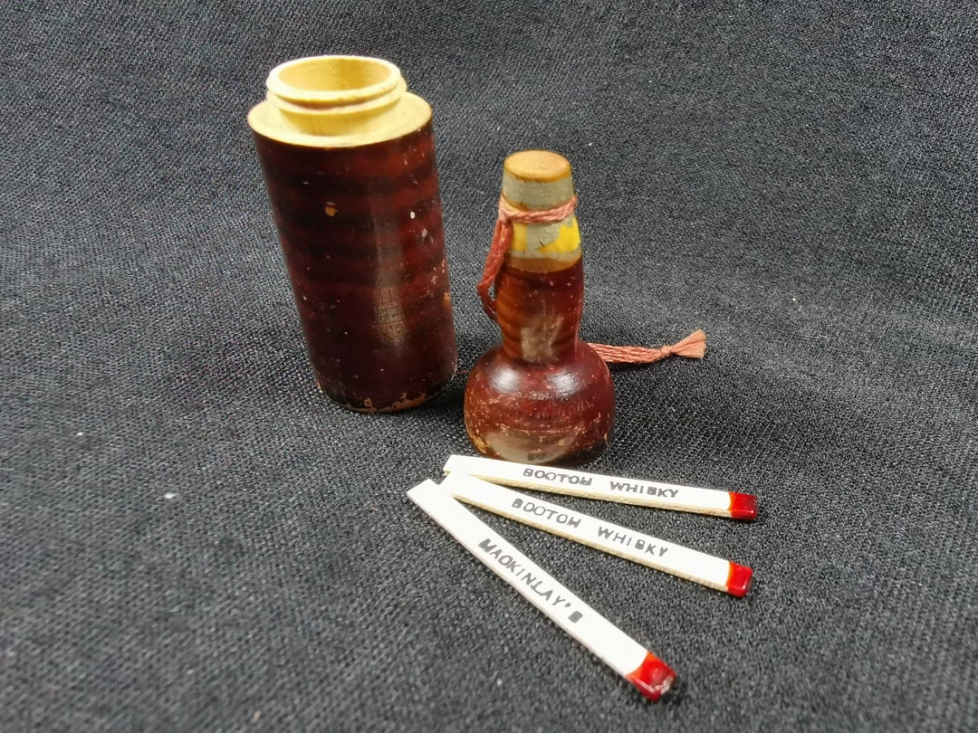 Vintage Miniature Whiskey Bottle With Mackinlays Scotch Whisky ...