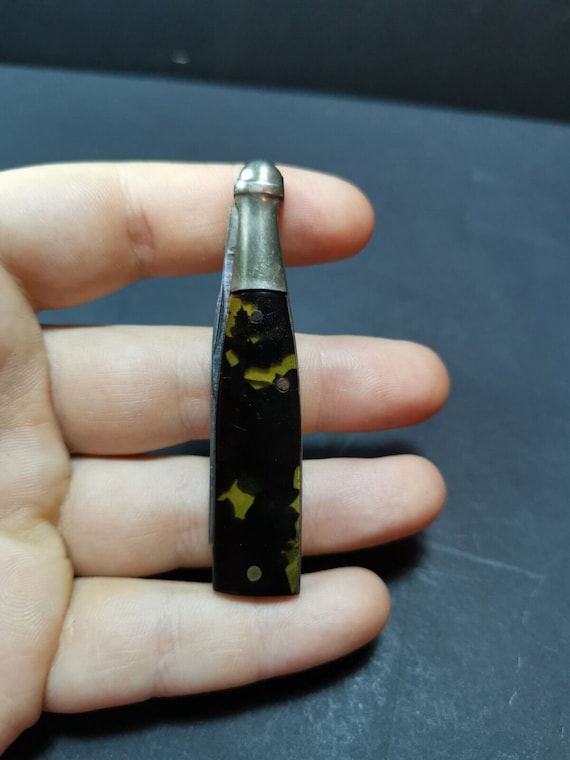Antique Folding Pocket Knife Bottle Shaped Novelty Bontgen and - Etsy