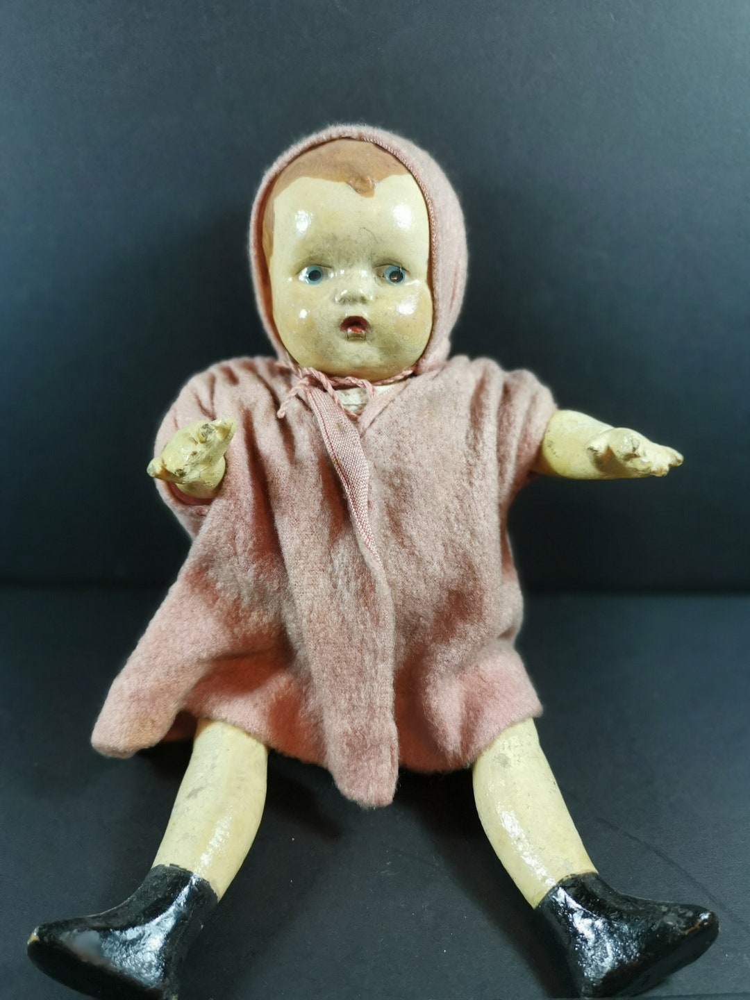 Antique Composition Doll Early 1900's 13 Inch Vintage - Etsy