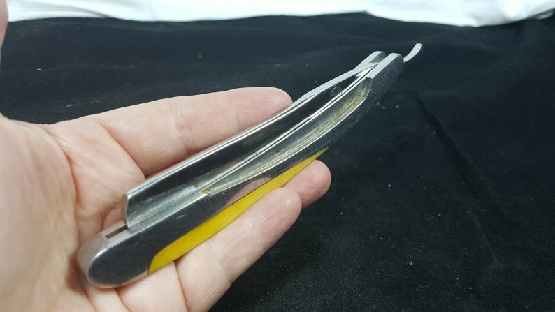Vintage Straight Razor Shaving Whitetail Cutlery White Tail USA Cow ...