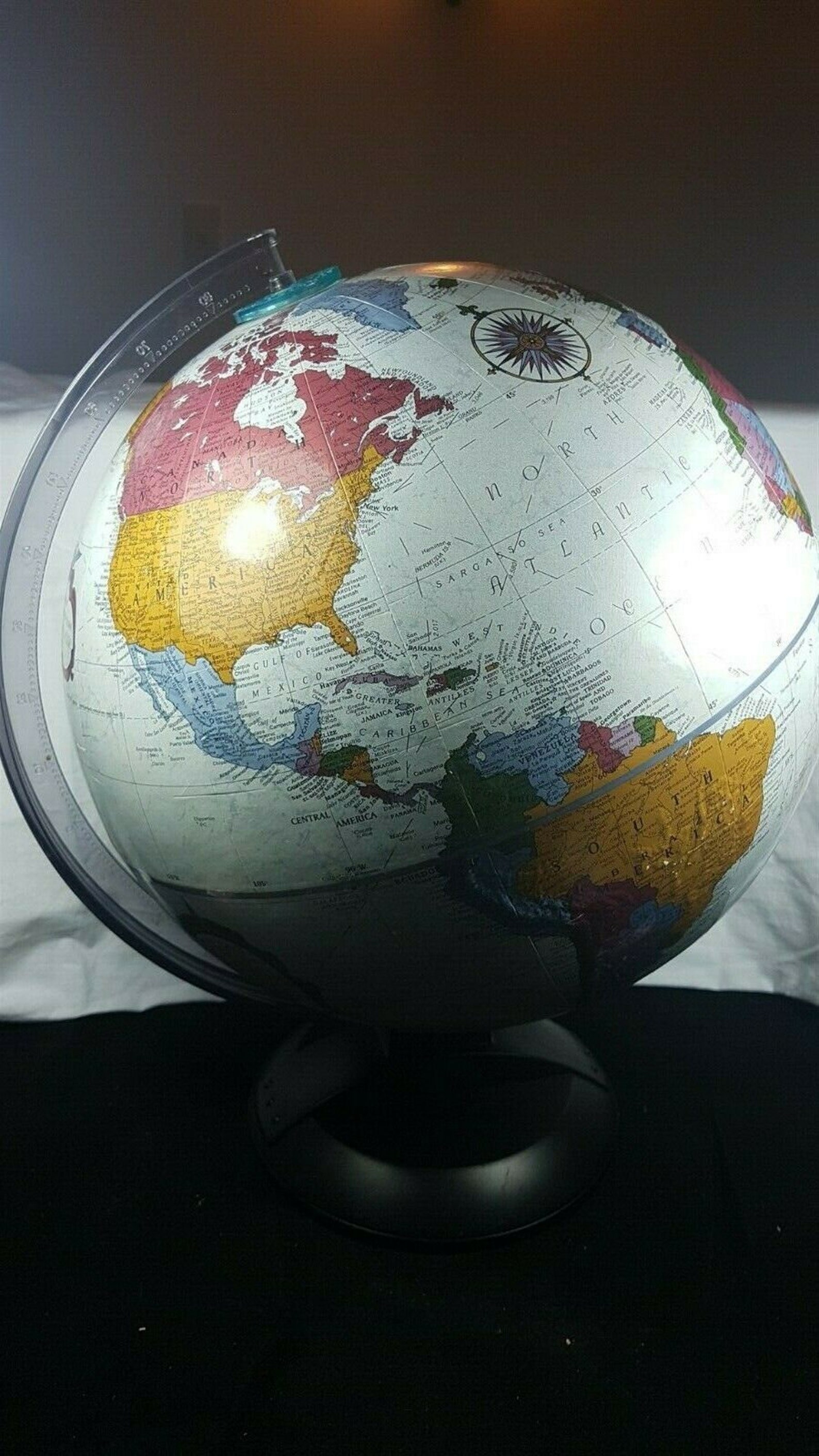 Vintage Repogle World Globe: Platinum Classic 12-inch With Stand - Etsy