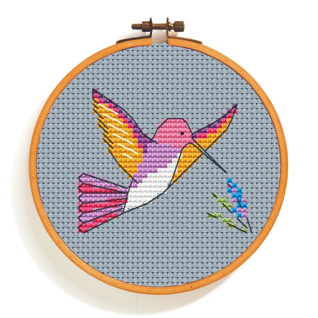 Hummingbirds, Set of 10 Designs, Cross Stitch Chart, PDF Instant ...