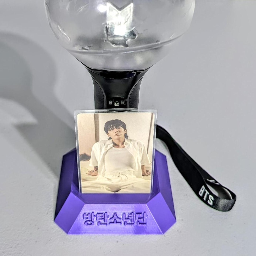 KPOP BTS Light Stick Stand Korean Hangul | Light Stick Holder | Light ...