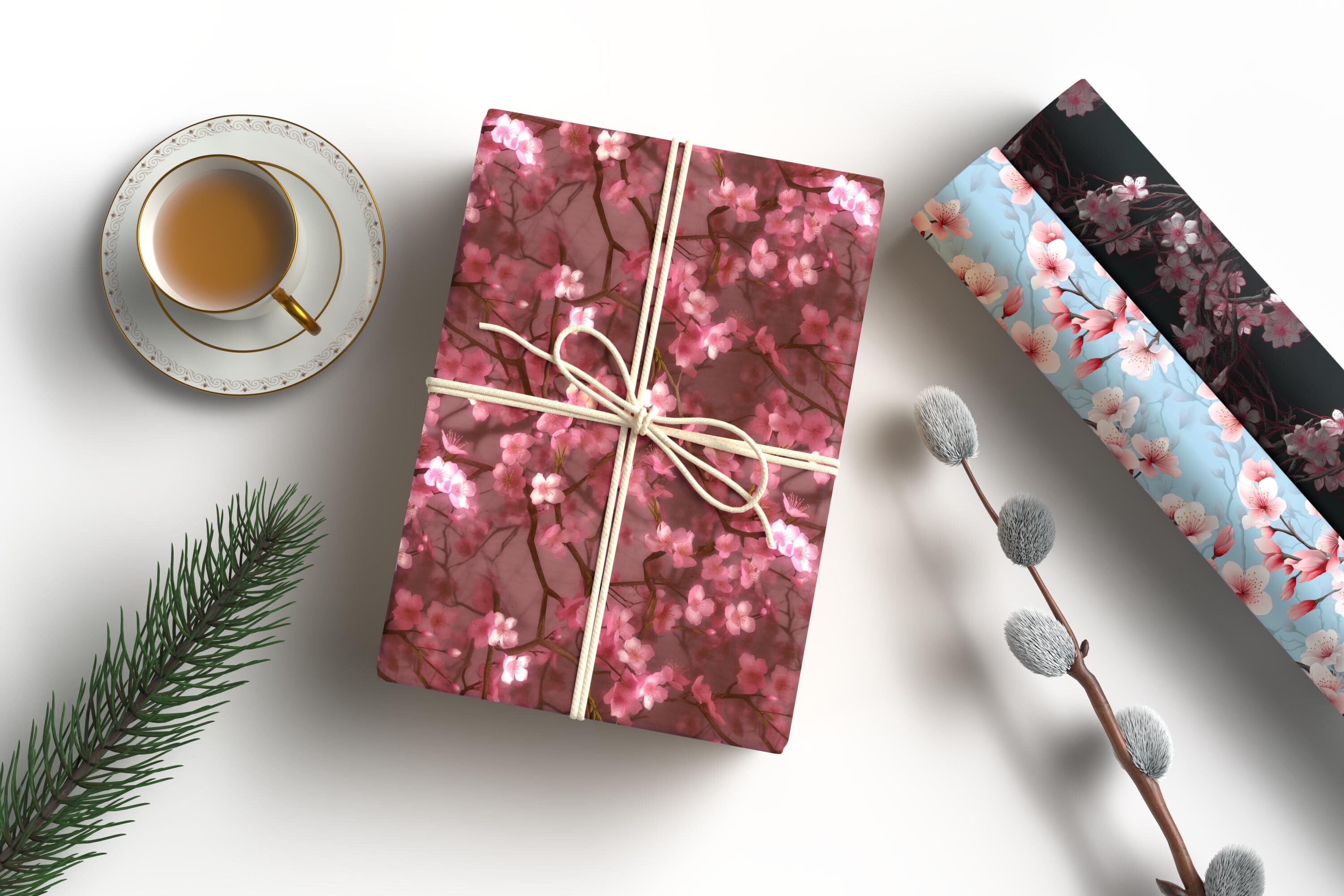 Cherry Blossom Digital Paper: Seamless Sakura Patterns (JPG, PNG) - Etsy