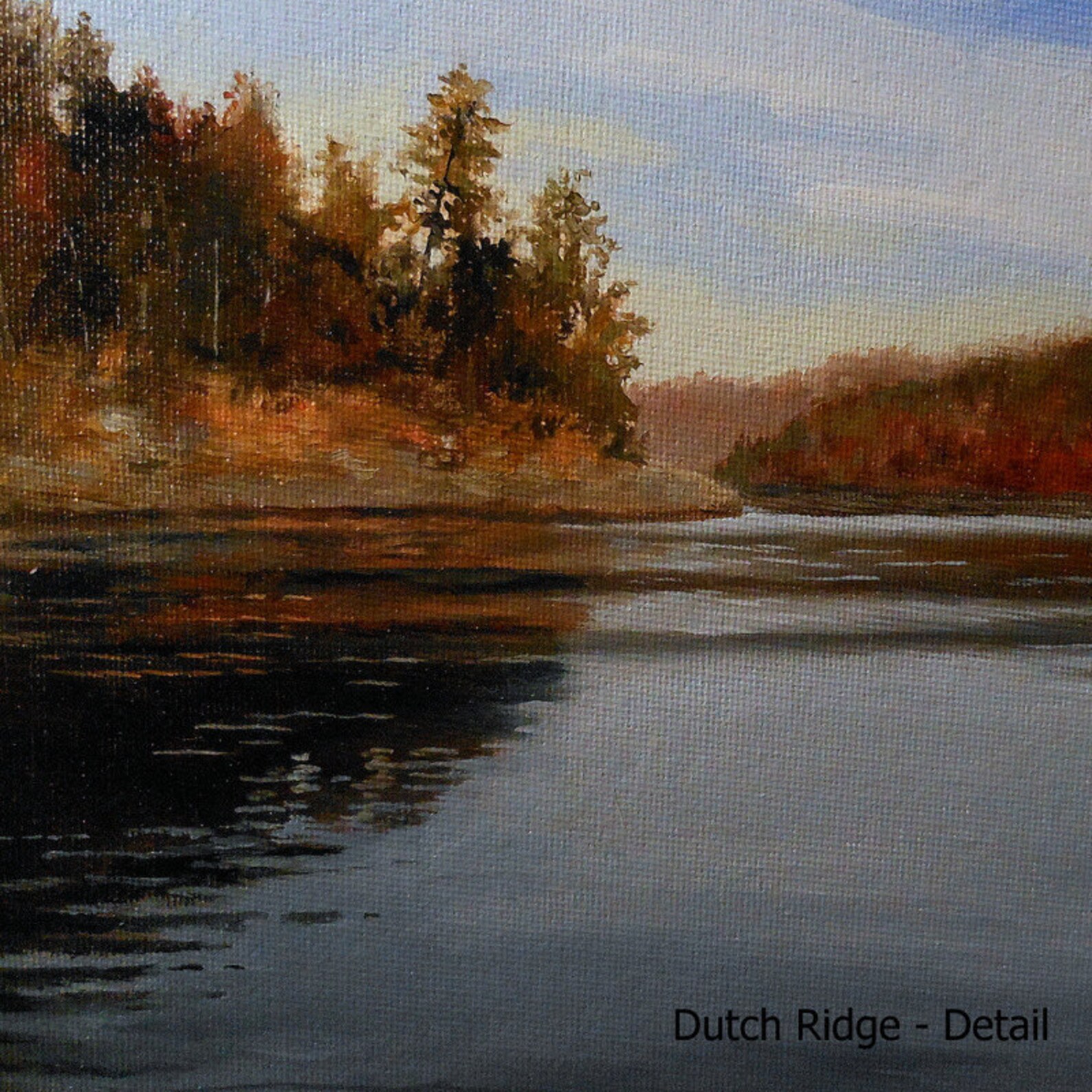 Dutch Ridge _original Oil Painting in Wood Frame_landscape_ Pochade Box ...