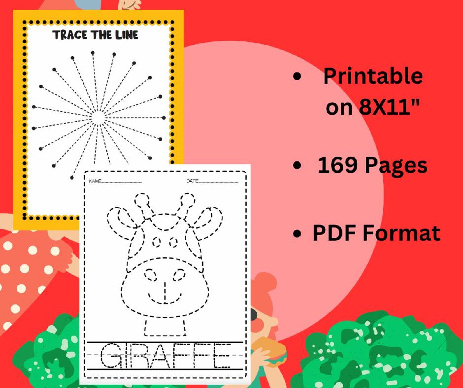 Preschool Line Tracing Worksheets | Educational Line Tracing Sheets for ...