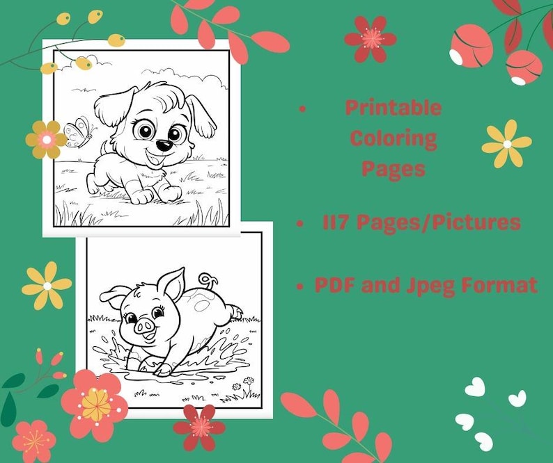 Spring Coloring Busy Book Printable – Easy Coloring Activities for ...