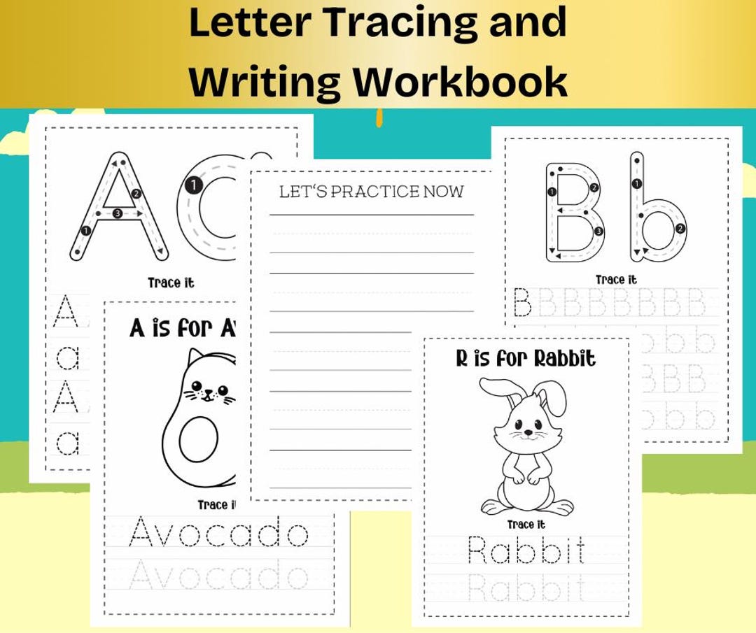 Educational Alphabet Tracing Worksheets For preschoolers | Printable ...