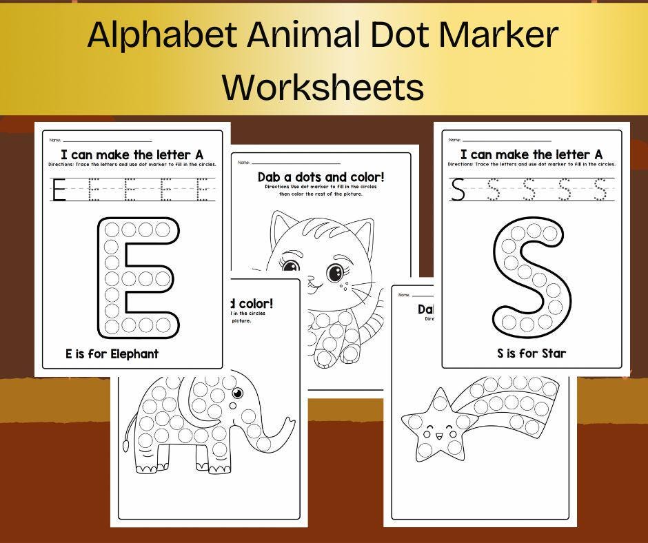 Printable Alphabet Worksheets: Letter Tracing & Dot Marking (281 Pages ...