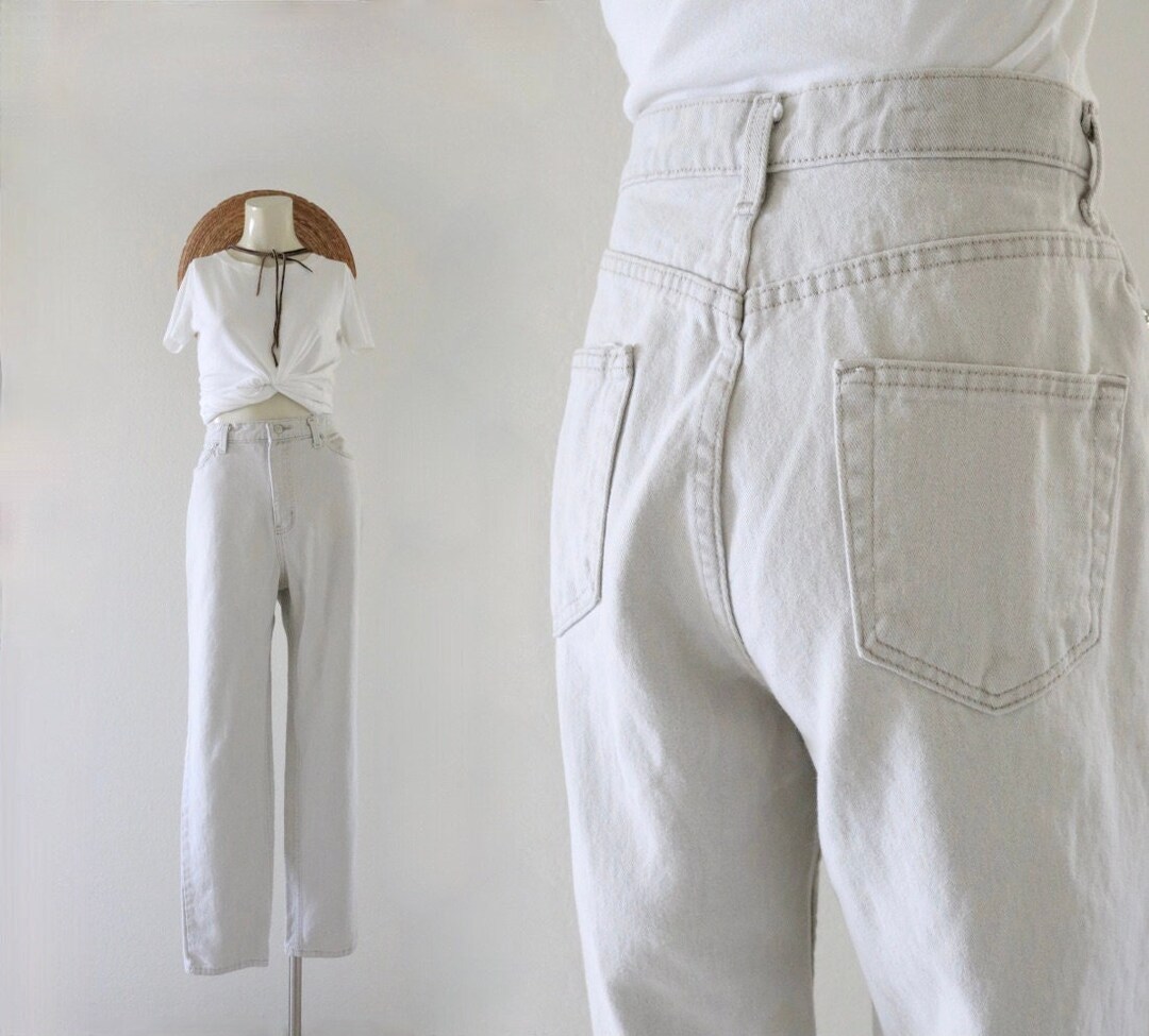 Imperfect Whitewash Gray Jeans 29 See Details - Etsy