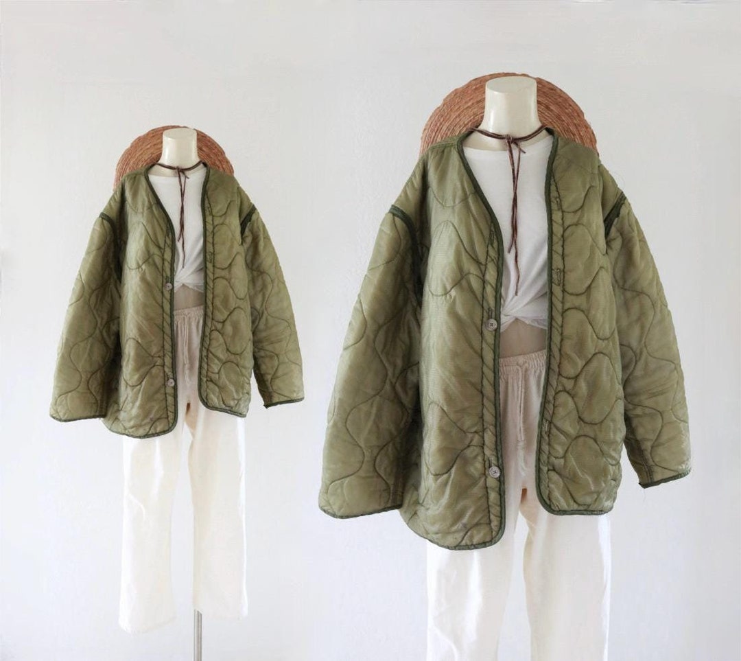 Oversized Military Liner Jacket - Etsy