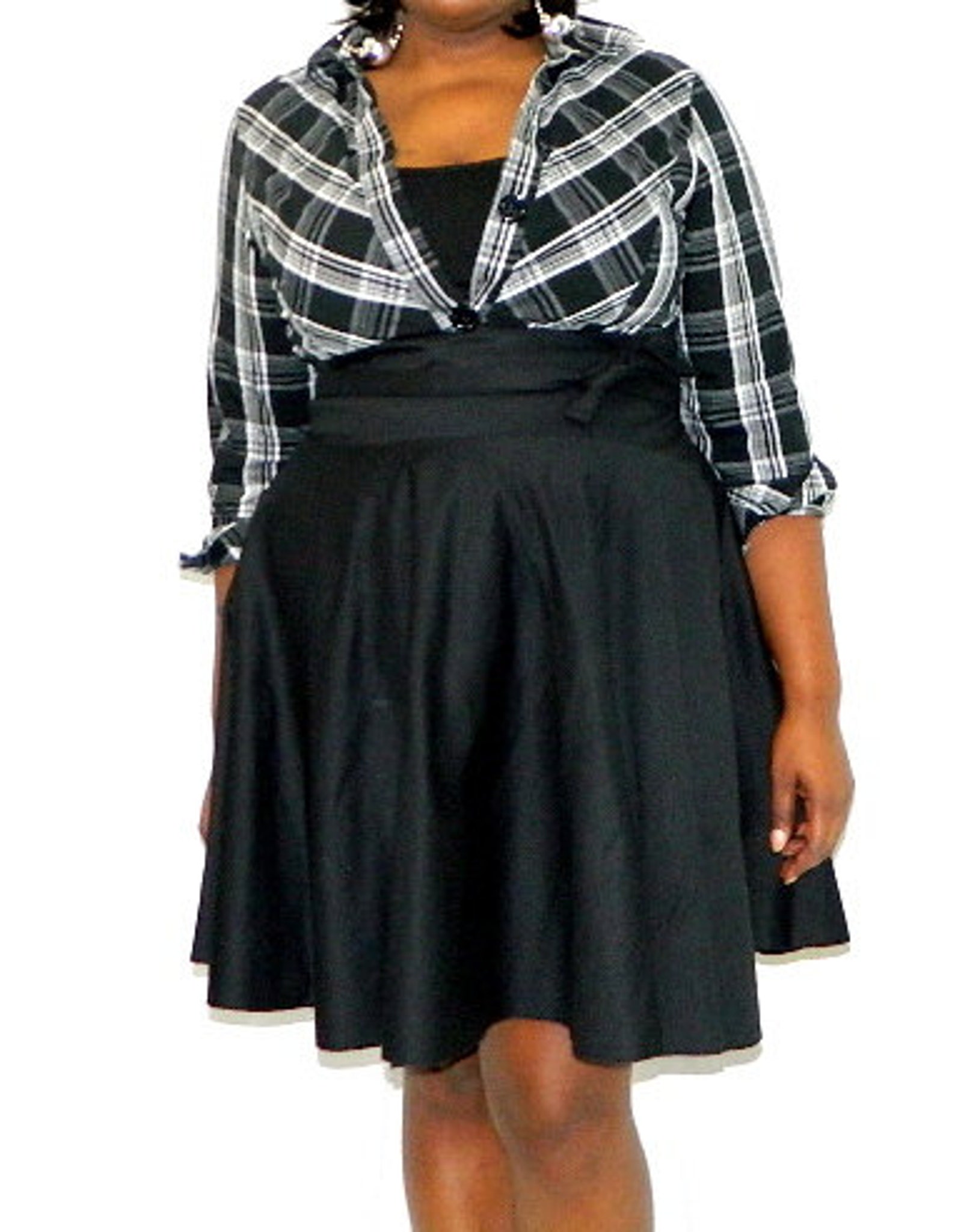 Size 26 38 Plus Size High Waist Wrap Skirt 28 L | Etsy