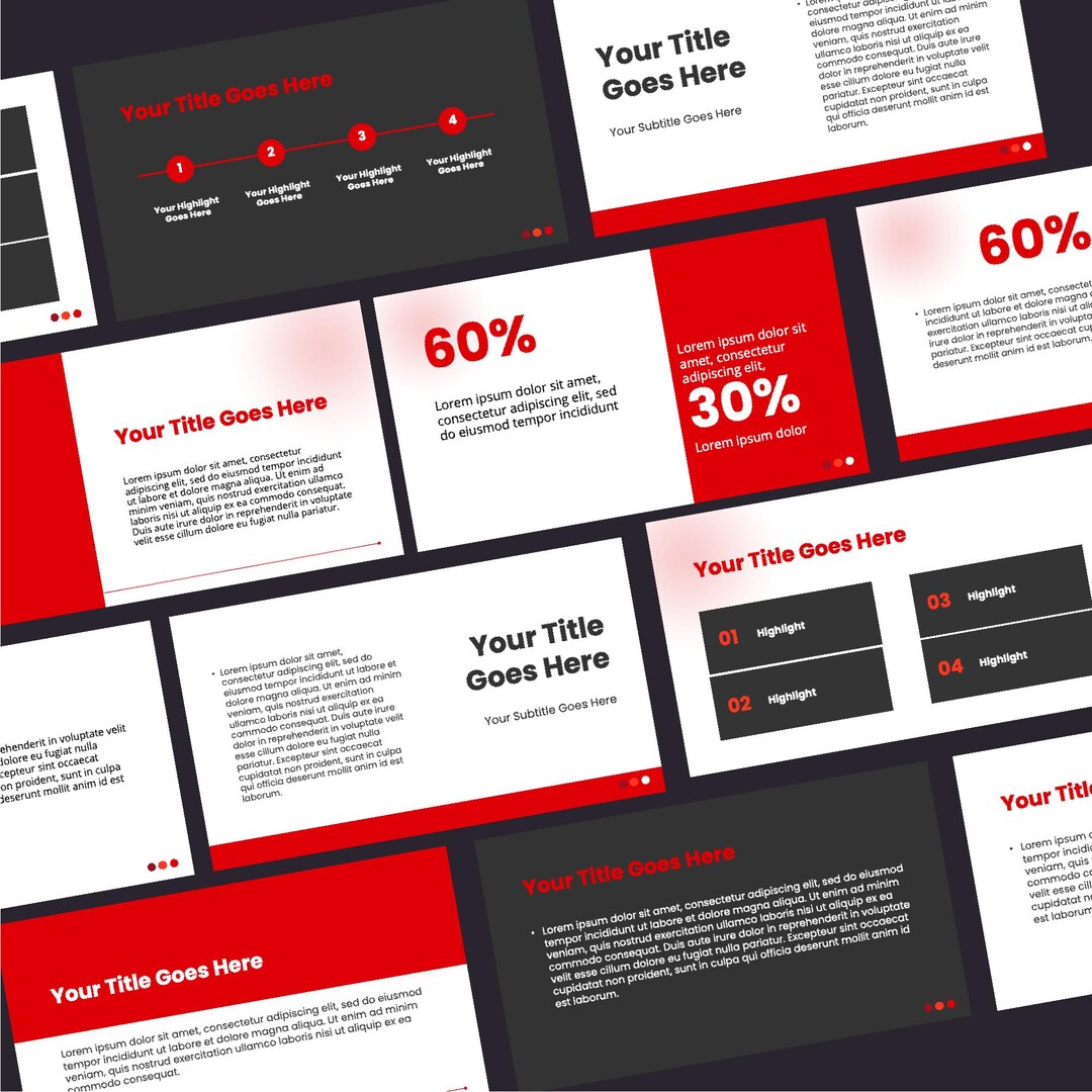 Modern and Clean Powerpoint Template for Impactful Presentations - Etsy