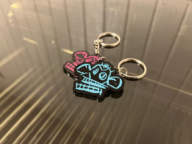 Jinx Monkey Insigna Keychain Arcane Inspired - Etsy