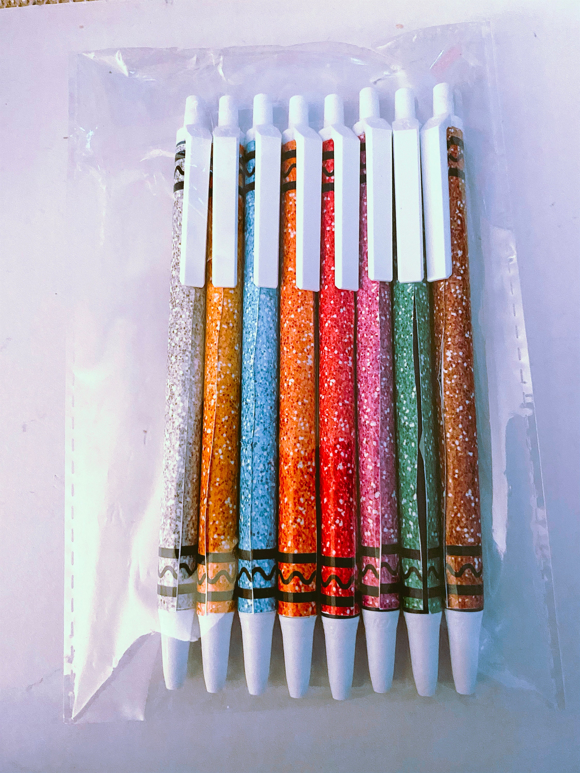 Crayons and Sparkles Design Wrap Pen Set - Etsy