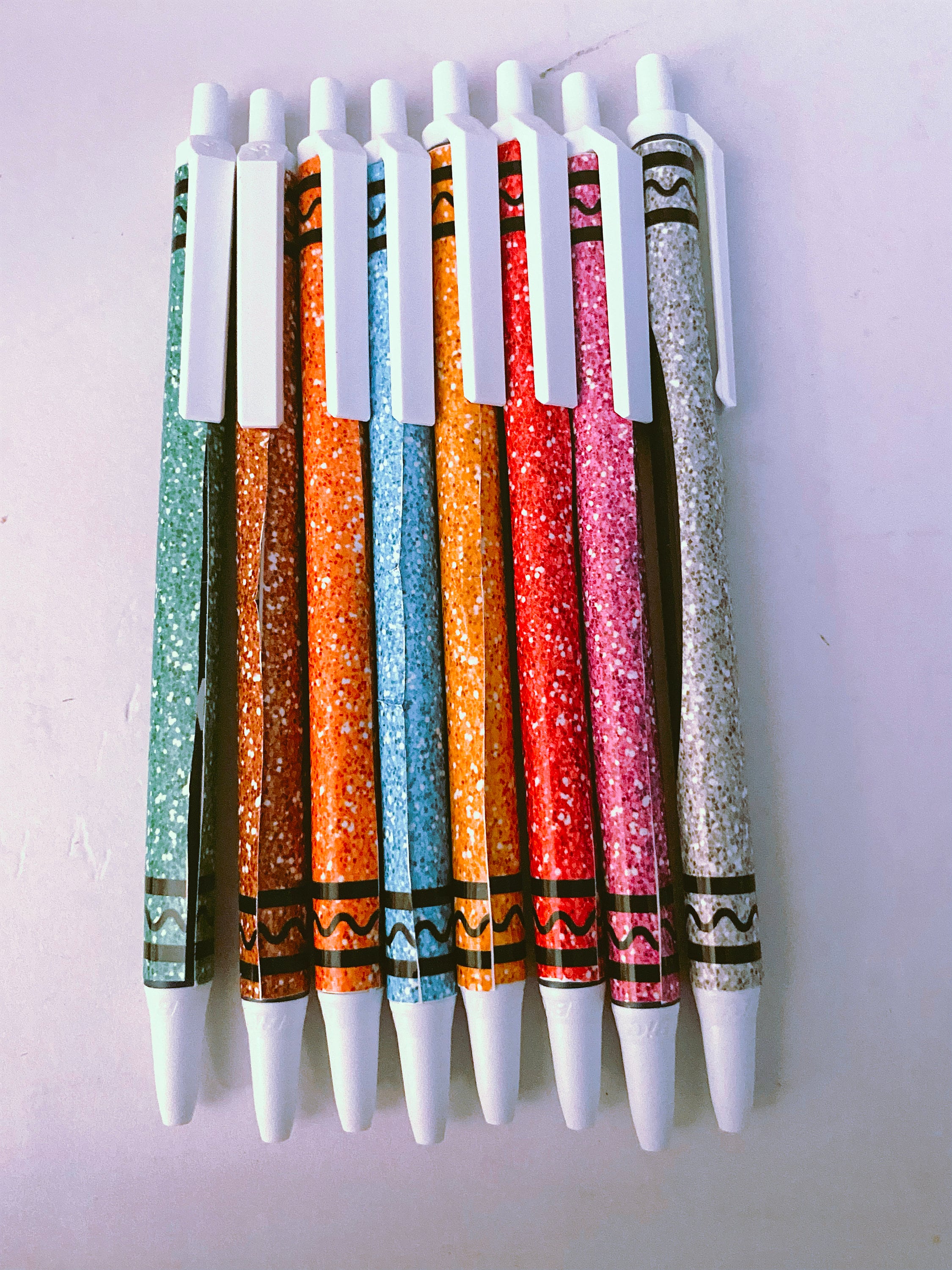 Crayons and Sparkles Design Wrap Pen Set - Etsy