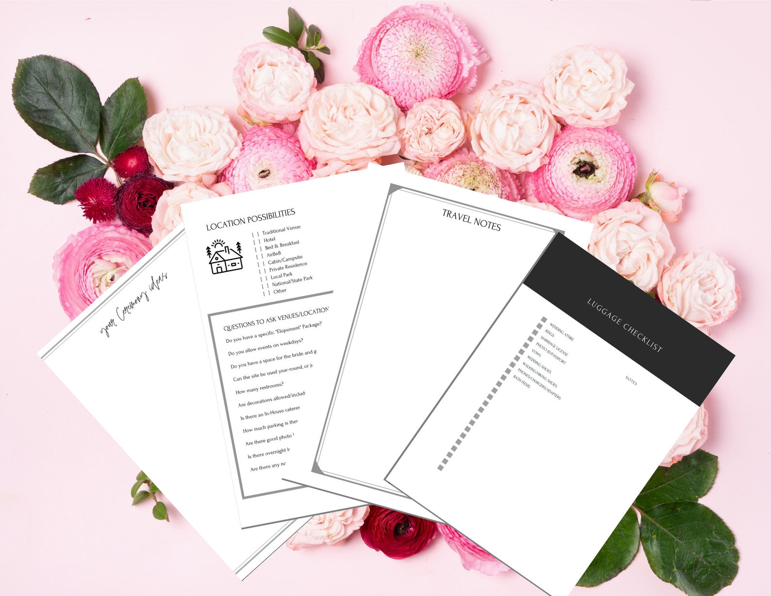 Elopement Checklist, Elopement Planning, Wedding Planner, Elopement ...