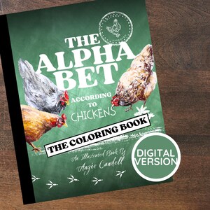 The Alphabet According to Chickens Digital Coloring Book - Etsy