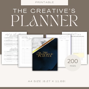 The Creative's Planner, Printable Planner, Artist Planner, 2024 Digital ...