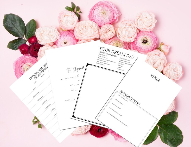 Elopement Checklist: 12-page Wedding Planner (digital PDF) - Etsy