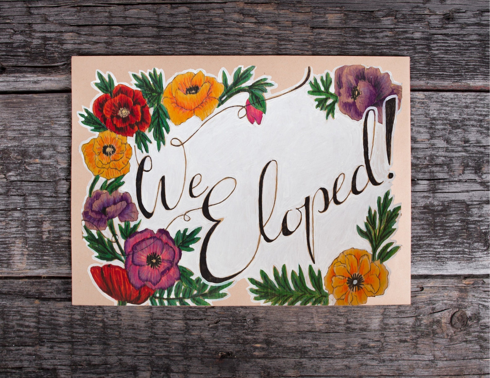 We Eloped Digital Card | Etsy