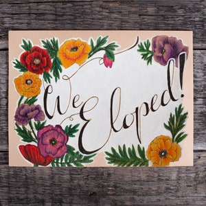We Eloped Digital Card | Etsy