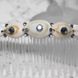 Shell Hair Comb/mermaid's Hair Comb/marginella Shelled Hair Comb/beach ...