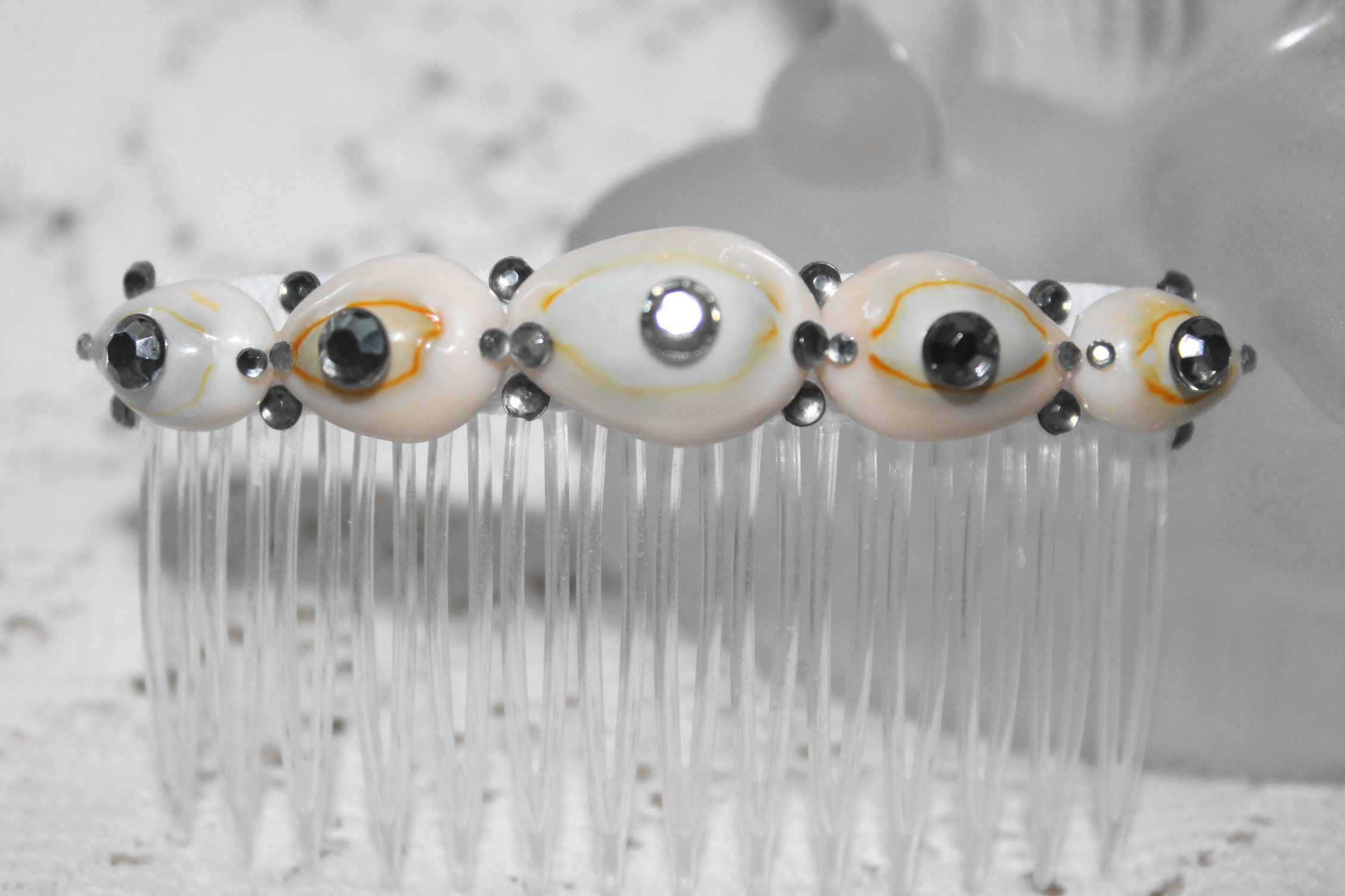 Shell Hair Comb/mermaid's Hair Comb/marginella Shelled Hair Comb/beach ...