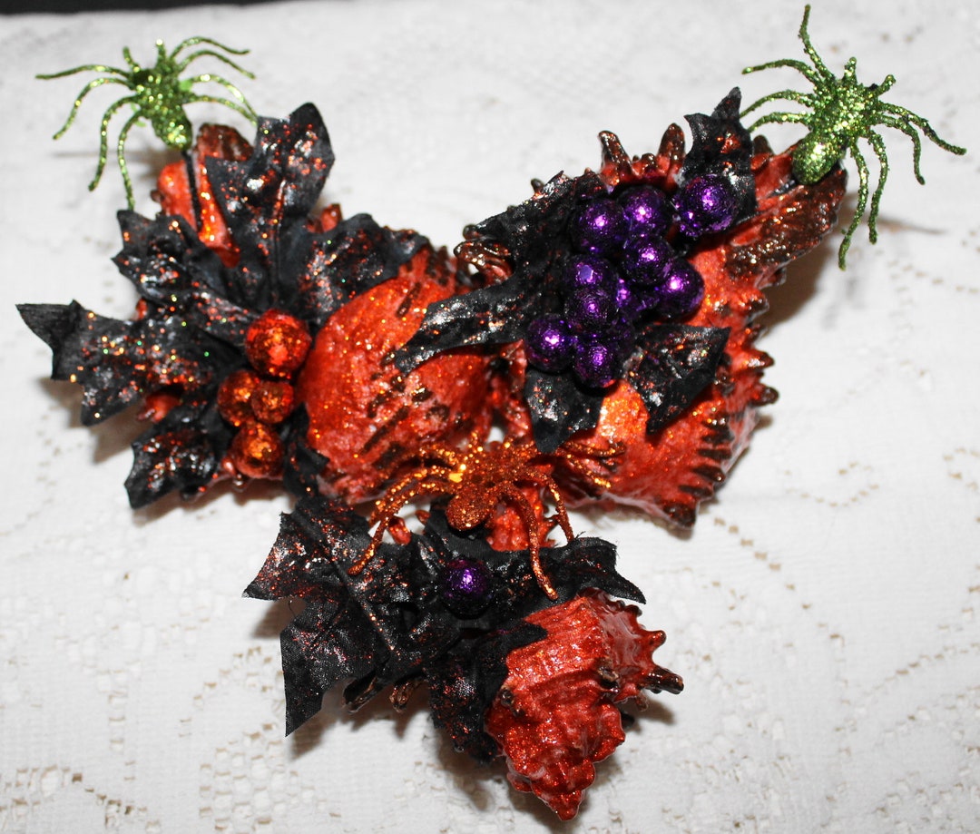 Shell Centerpiece/halloween Shells/shell Table Toppers/halloween Home ...
