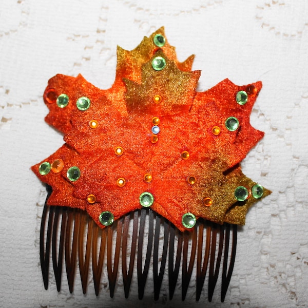 Halloween Hair Comb/holiday Hair Accessory/spooky Spiders Hair Comb ...
