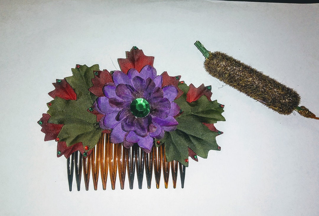 Fall Wedding Hair Comb..autumn Hair Accessory..foliage Hair Comb. Gift ...